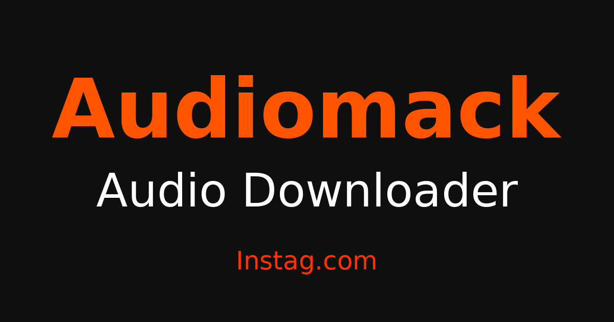 Audiomack Audio Saver - Download audio & Sound Free – Instag
