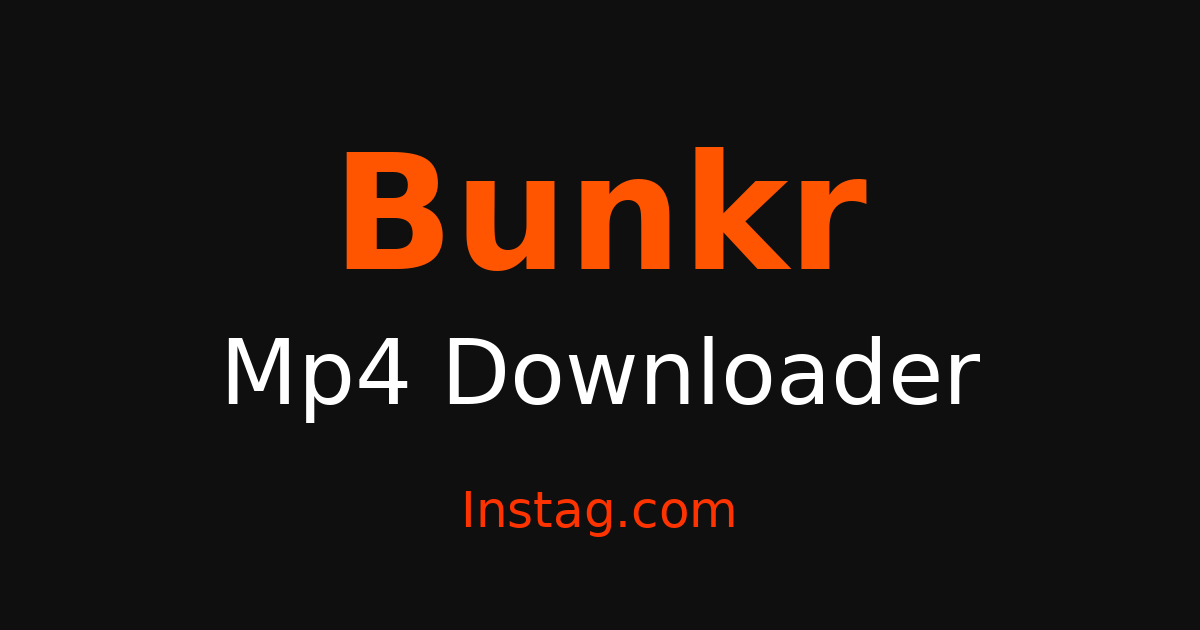 Bunkr MP4 Saver - Download MP4 Videos Online Free – Instag