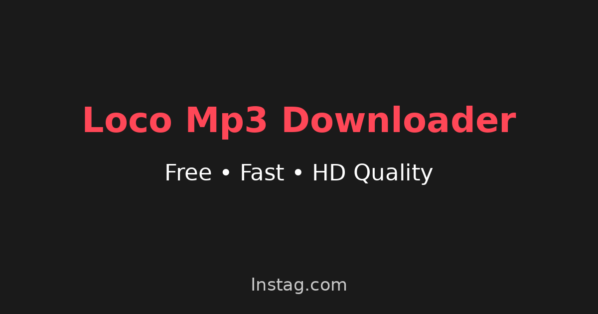 Loco MP3 Saver - Download MP3 audio Free – Instag